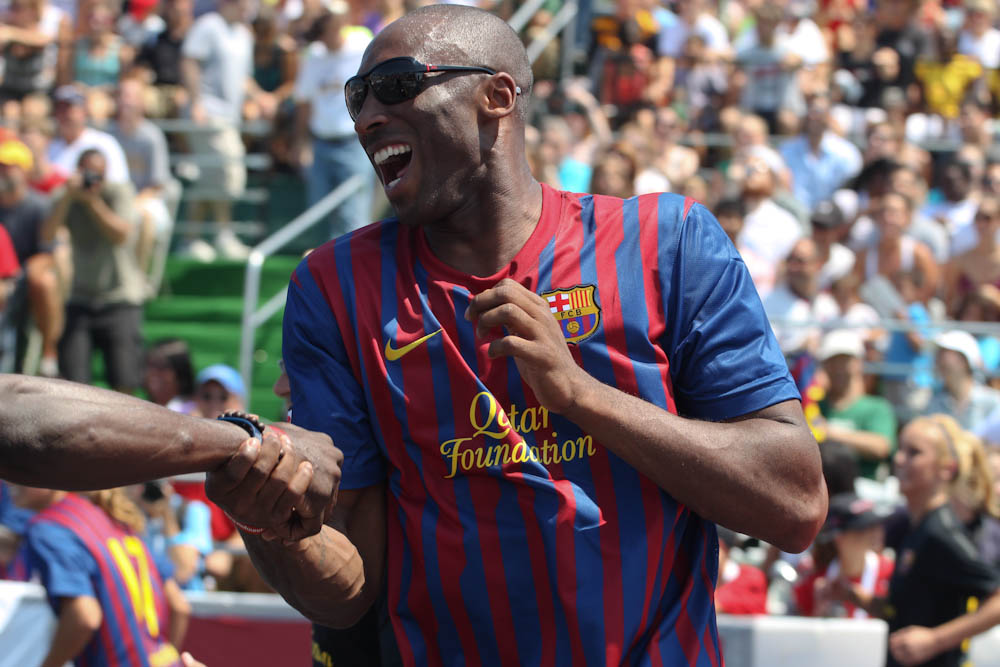 John Carlson, Kobe Bryant Participate in Charity Soccer Match