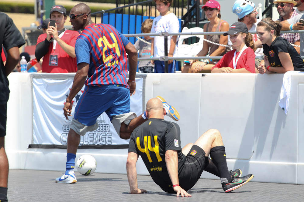John Carlson, Kobe Bryant Participate in Charity Soccer Match