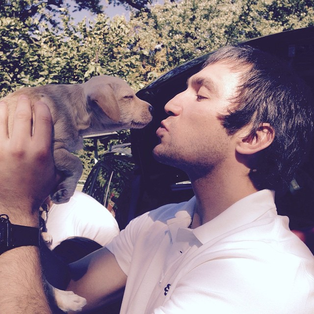 Caps Hold Photoshoot For New Dog Calendar, Alex Ovechkin Holds Adorable ...