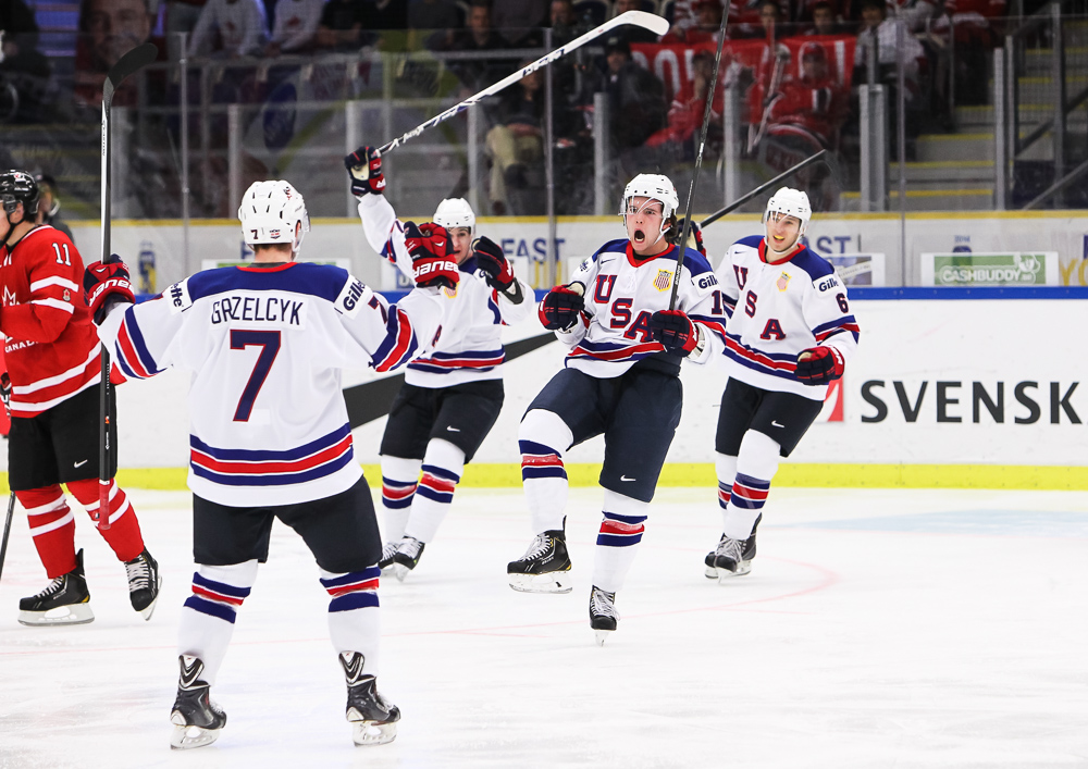 Riley Barber Scores a Shorthanded Goal Against Canada