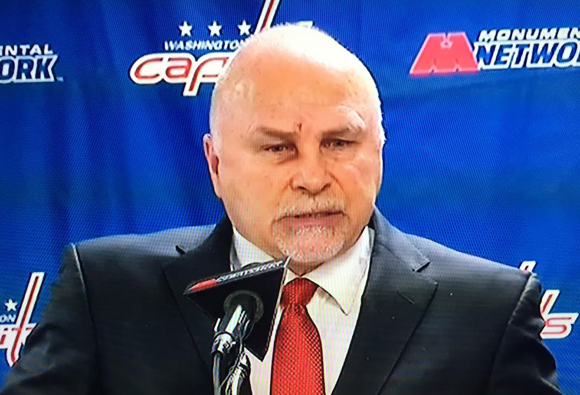 Barry Trotz Sports Black Eye During Press Conference