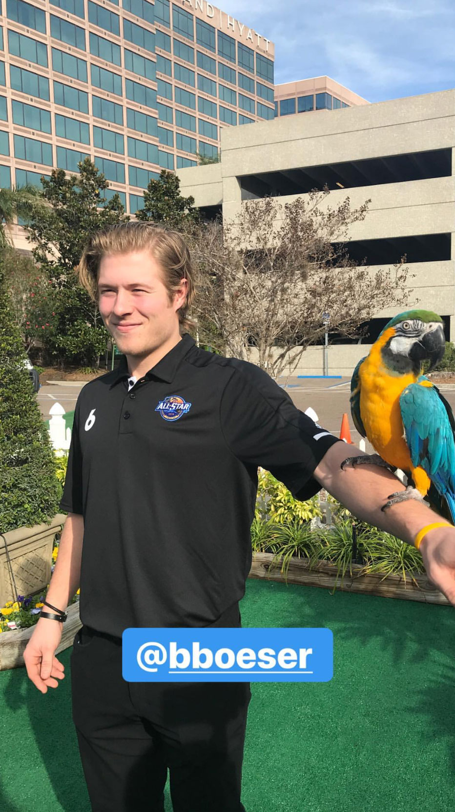 NHL All-Stars interact with puppies, parrots, and pirates
