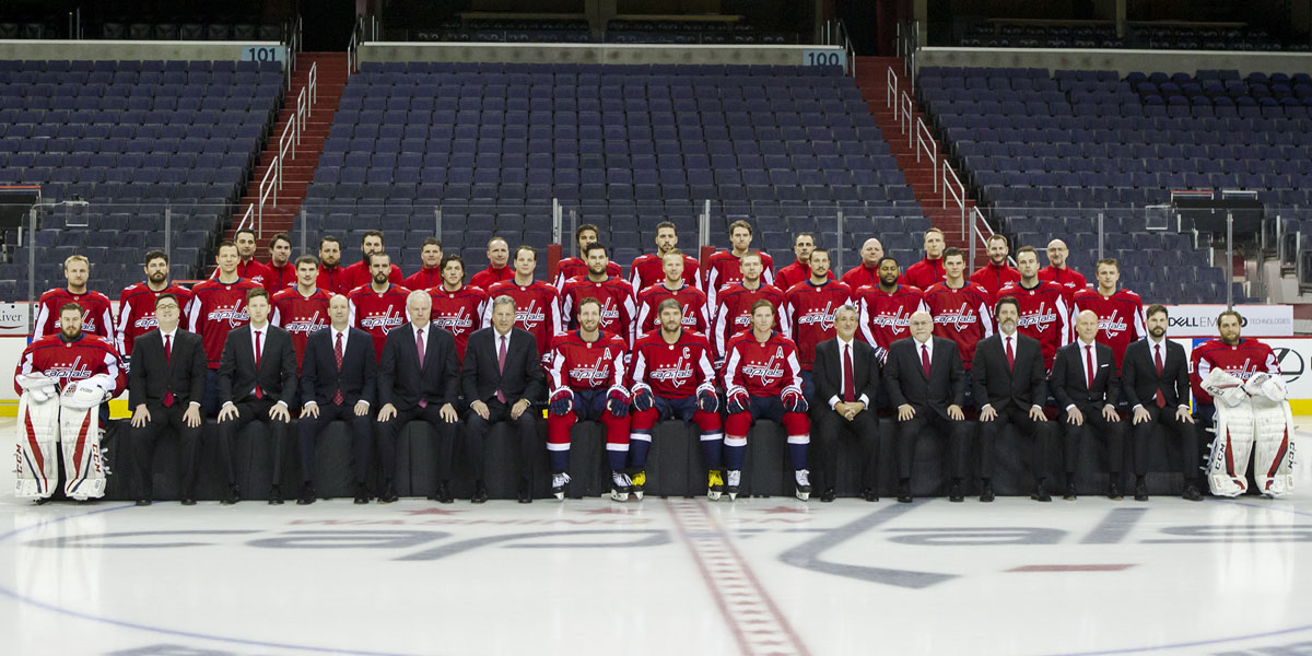 Photos: The Capitals’ team picture and practice at Capital One Arena