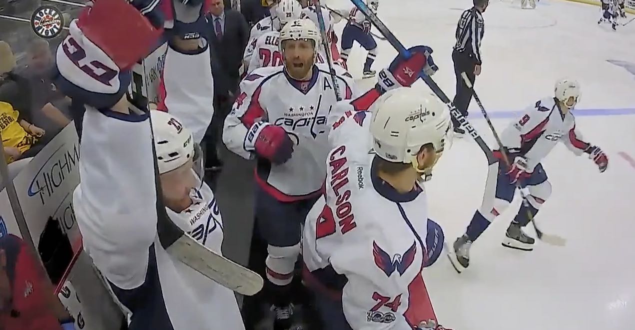 10 GIFs of the Caps celebrating their Game Three overtime win