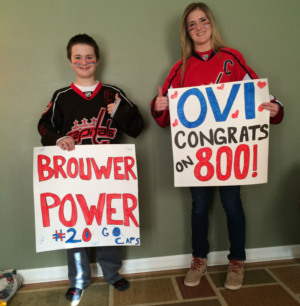 Eric Fehr and Troy Brouwer Go Above and Beyond for Caps Fans in Enemy ...