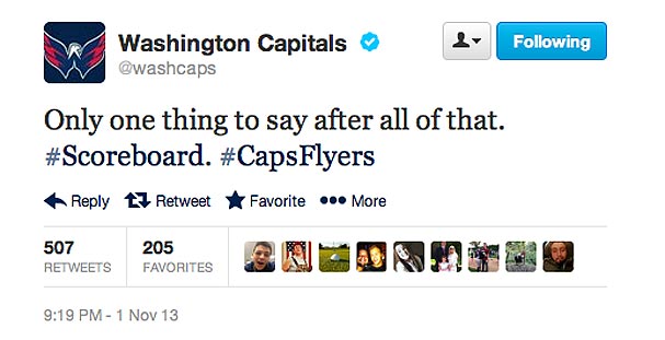 Washington Capitals Twitter Account Trolls Flyers After Line Brawl