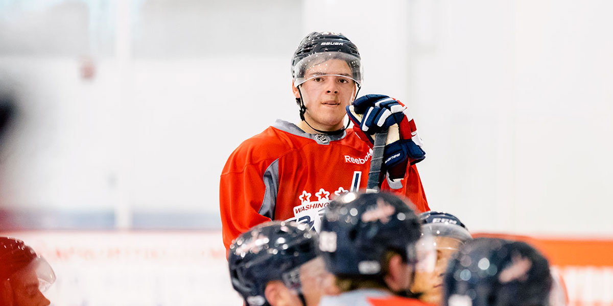 Prospect Garrett Pilon scores playoff hat trick in WHL, finished ...