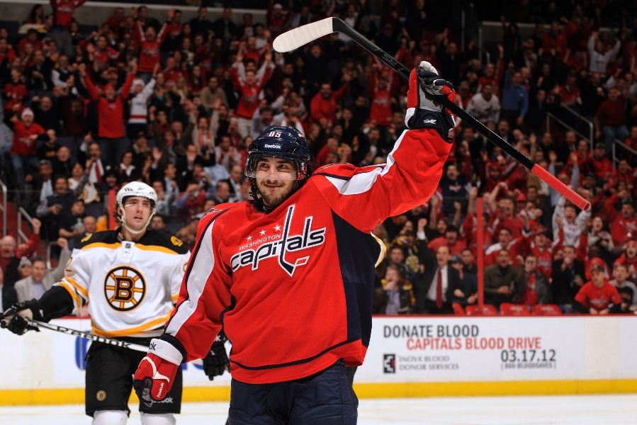Hatty for Matty! Caps beat Bruins 5-3