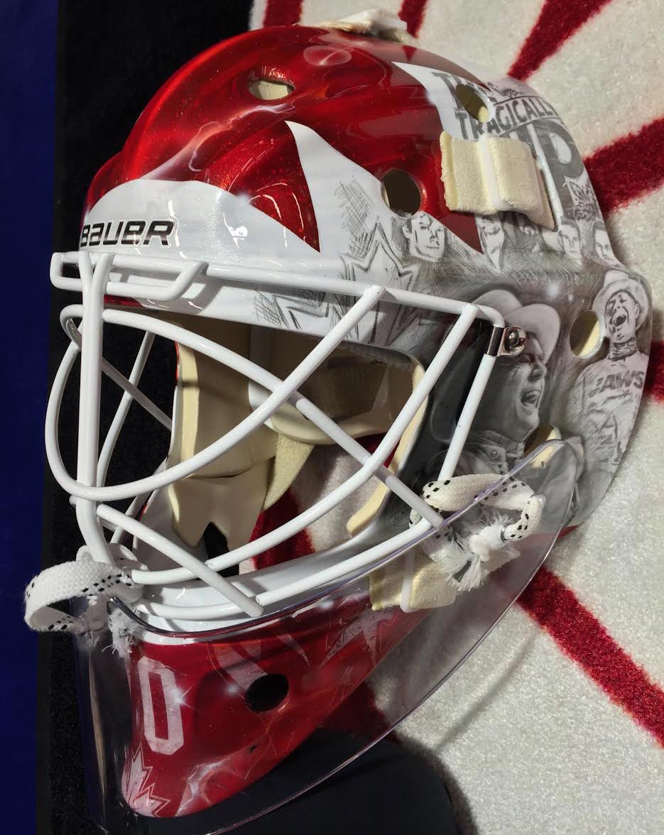 Braden Holtby’s Tragically Hip mask raises over $21,000 for brain ...