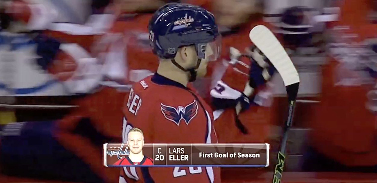 Lars Eller scores first goal as a Capital