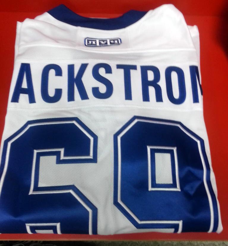 Photo: Nicklas Backstrom’s New #69 Dynamo Moscow Jersey