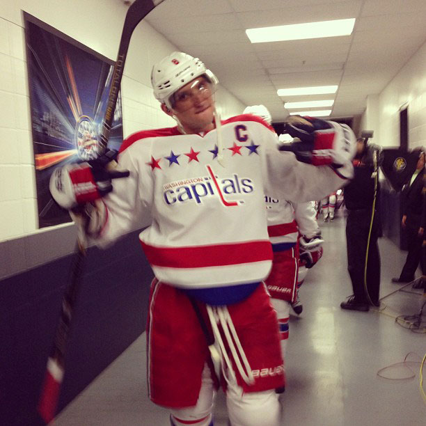 Happppppy Ovi: Photos of Alex Ovechkin Celebrating During the Caps Road ...