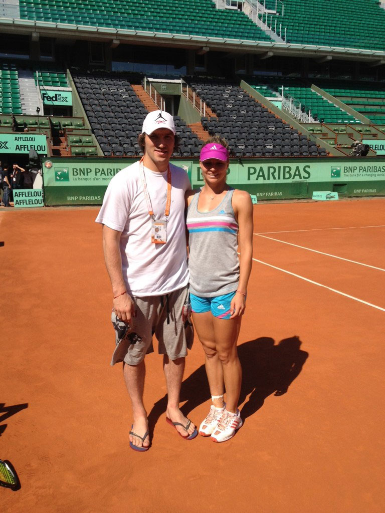 Alex Ovechkin’s in Paris to Support Girlfriend Maria Kirilenko