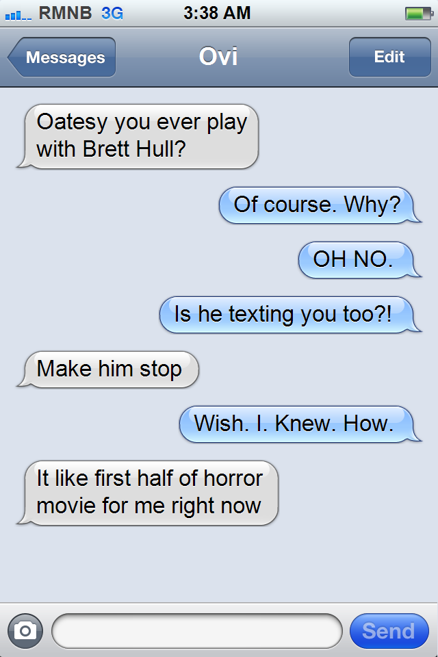 Fake Exclusive: Alex Ovechkin and Adam Oates’ Late-Night Text Messages