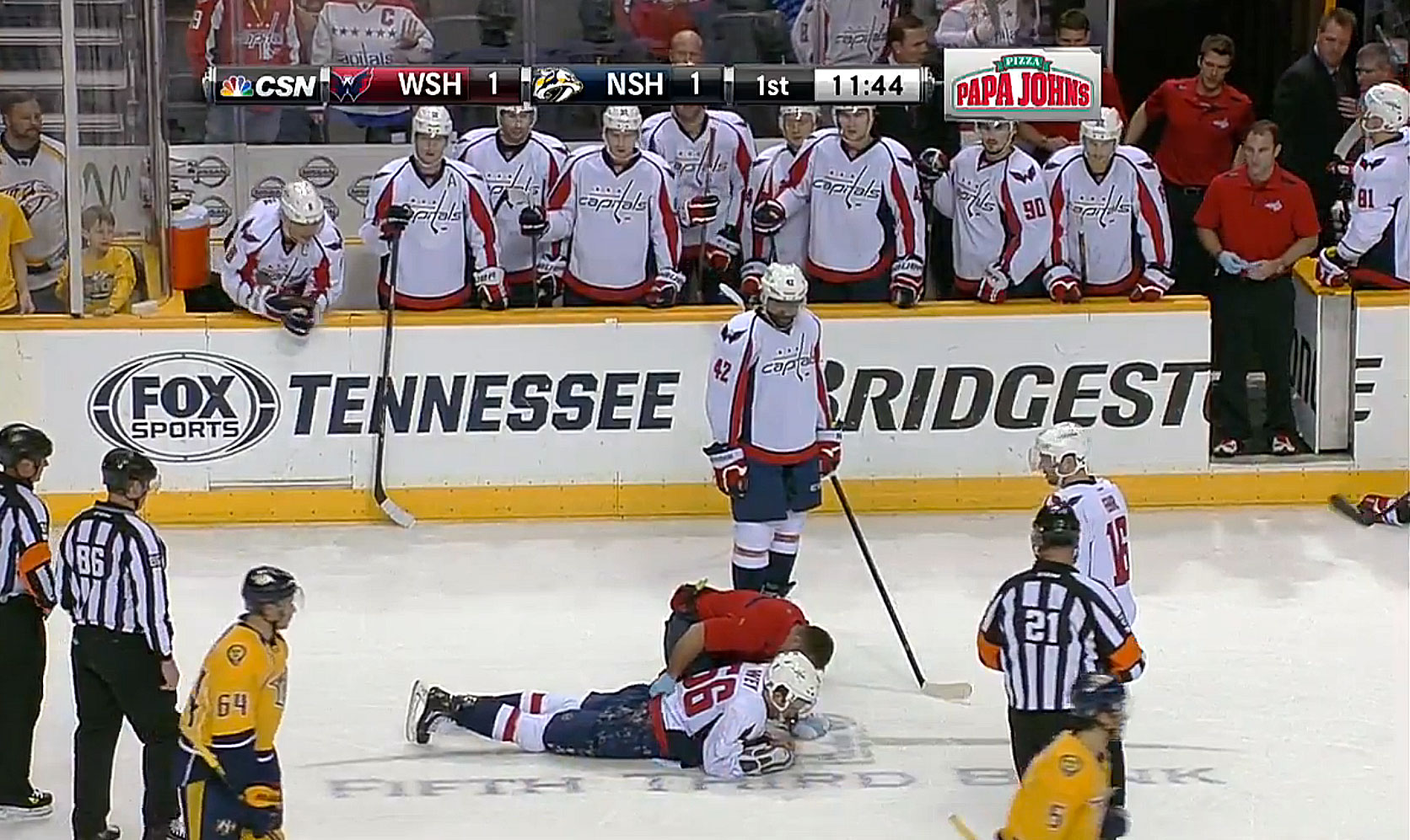 Rich Clune Injures Patrick Wey in Fight, Tom Wilson Eyeballs Him So ...