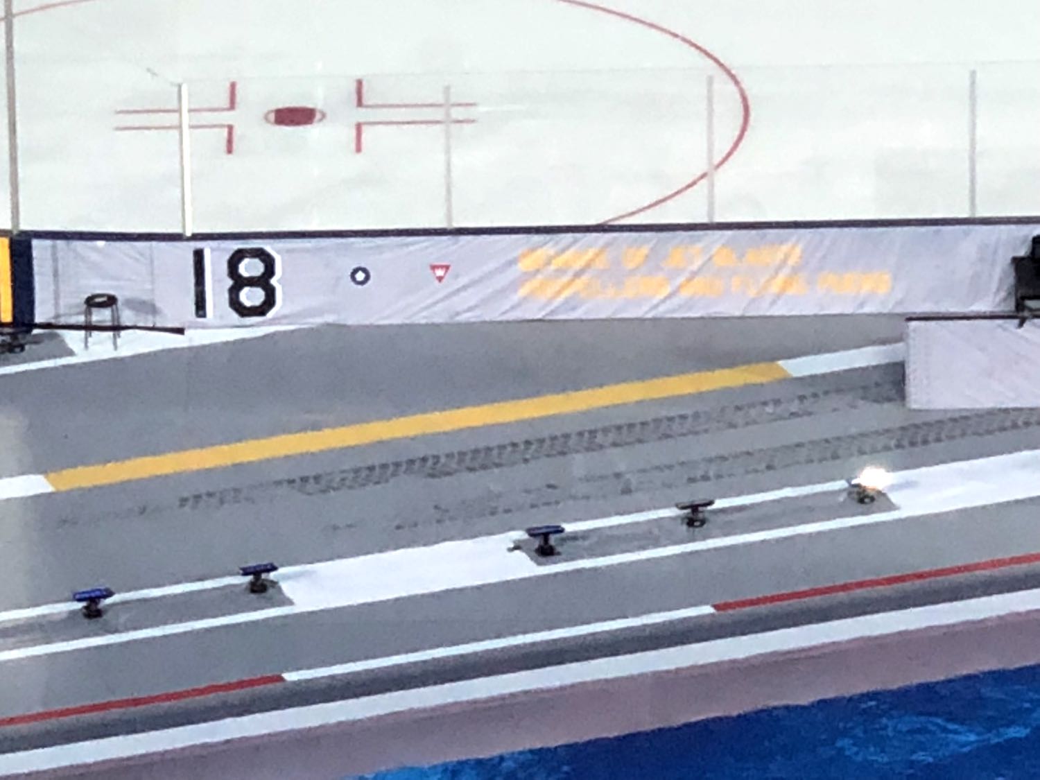 The Stadium Series rink was built atop an ‘aircraft carrier’ in the ...