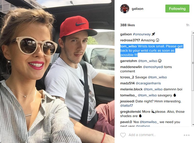 Tom Wilson and Michael Latta Are Still Chirping Each Other in Instagram ...