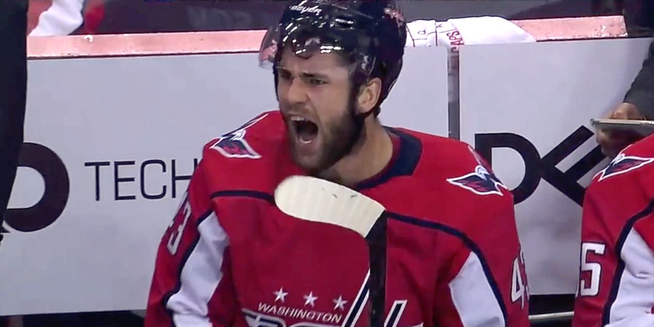 The Tom Wilson is very mad GIF