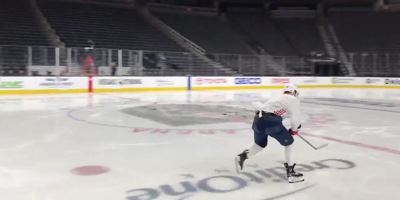 Lars Eller does hot lap again ahead of Game Five of the Stanley Cup Final