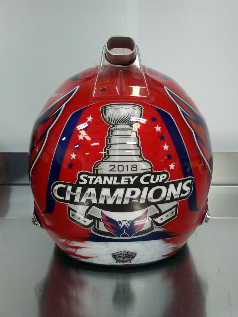 NASCAR driver debuts Washington Capitals Stanley Cup champions helmet ...