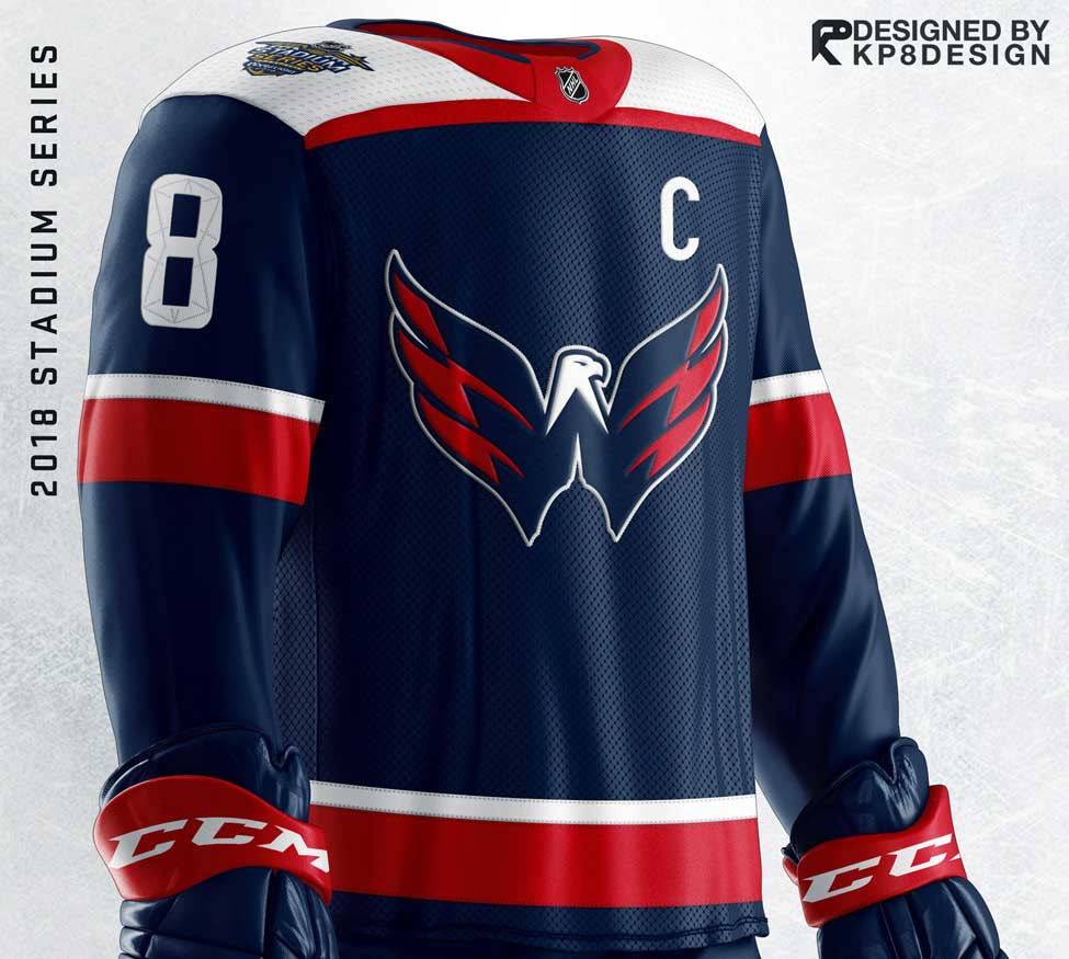 Caps fans want the Weagle as the primary logo on a jersey. This man ...