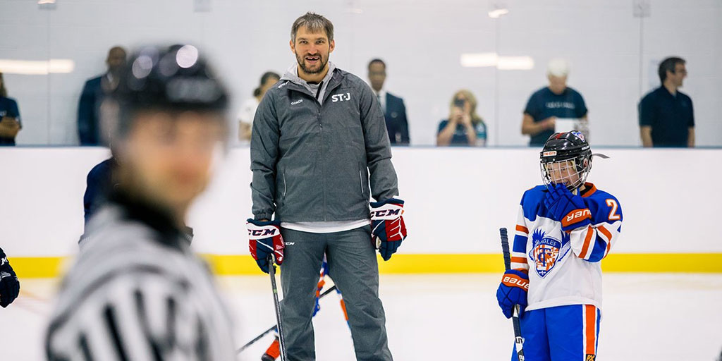 Alex Ovechkin drops puck at grand opening of The St. James