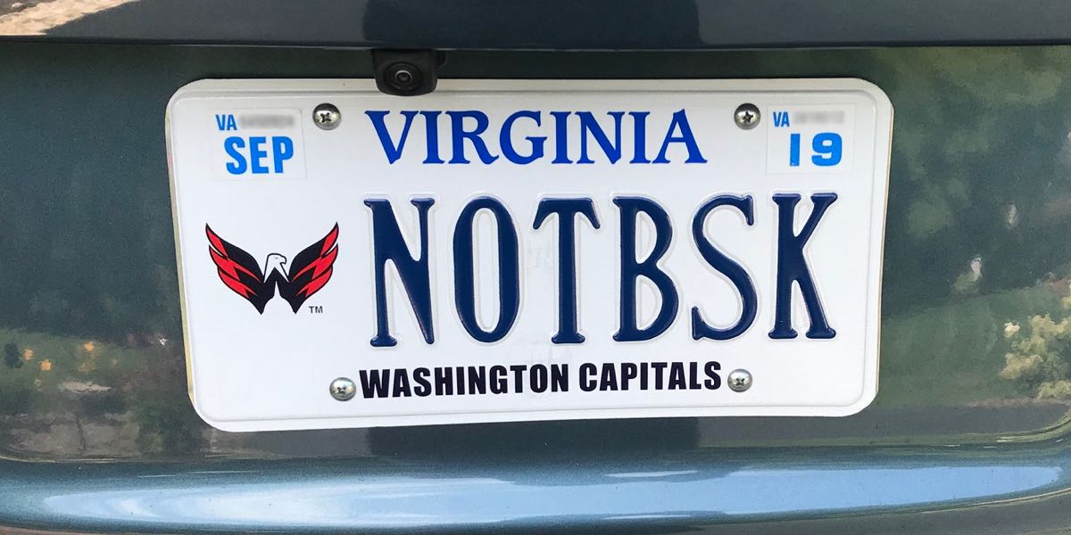 The best license plates celebrating the Capitals’ Stanley Cup championship