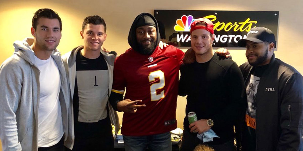 Tom Wilson, Andre Burakovsky, John Carlson, and Devante Smith-Pelly ...