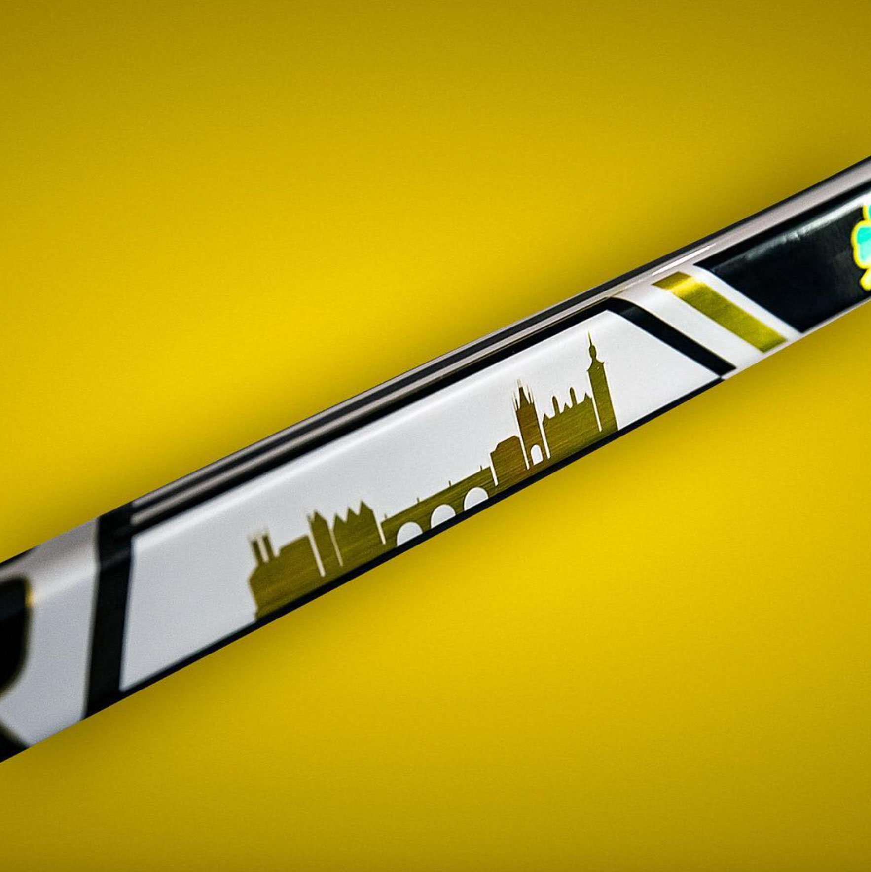 David Pastrnak’s Winter Classic stick features a football field in ...