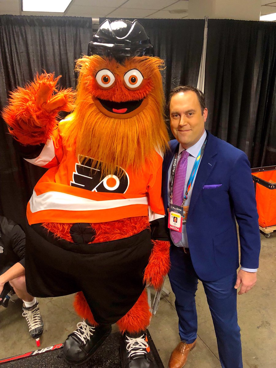Gritty shows support to LGBTQ community with rainbow-colored belly button