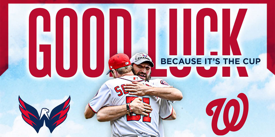 The Nationals, Wizards, Redskins, and DC United all wish the Capitals ...