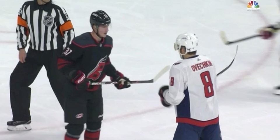 Andrei Svechnikov says Alex Ovechkin asked him to fight first
