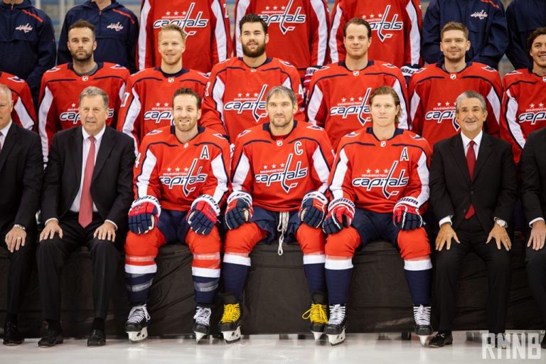 The Washington Capitals take team photo for 2018-19 season