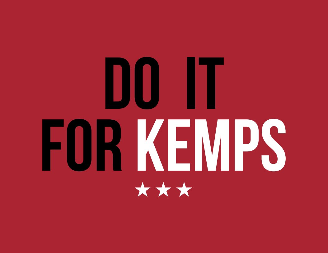 Signs for Game Seven: Do it for Osh. Do it for Kemps.