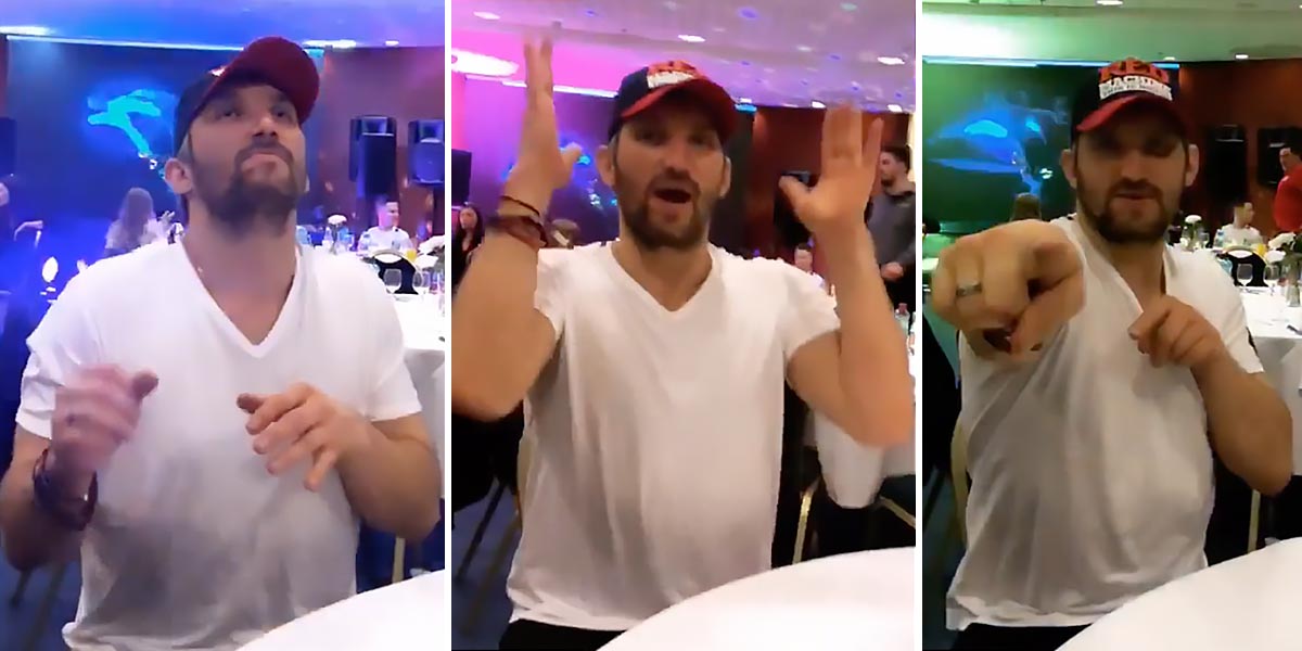 Here’s Alex Ovechkin dancing after winning bronze at the World Championship