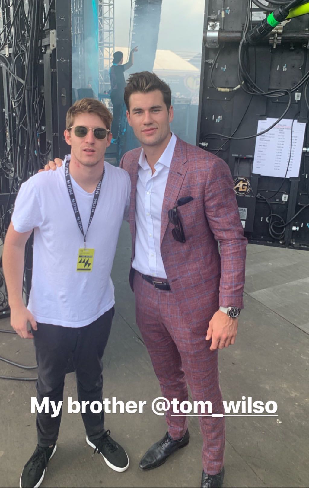 Tom Wilson attends 144th Preakness Stakes at Pimlico Race Course