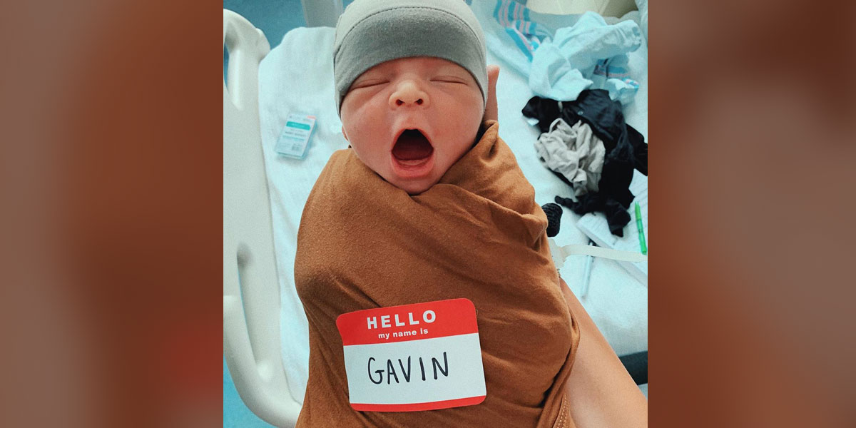 Claude and Ryanne Giroux’s new son Gavin gets adorable welcome from ...