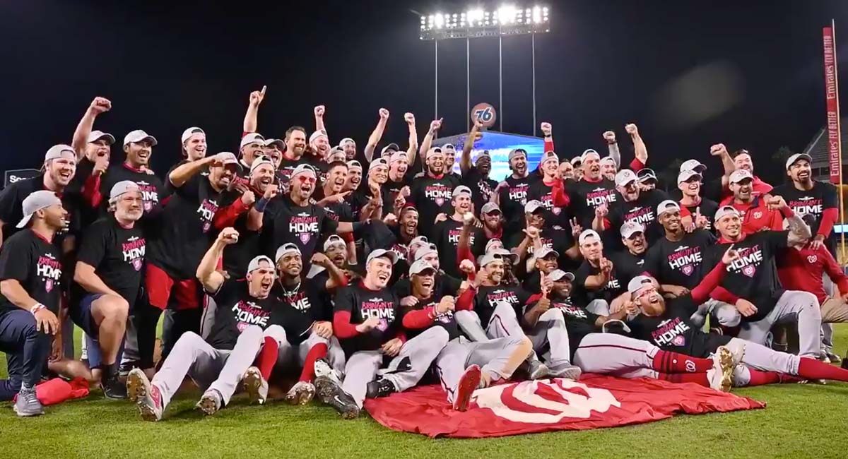 The Washington Nationals just won their first playoff series ever