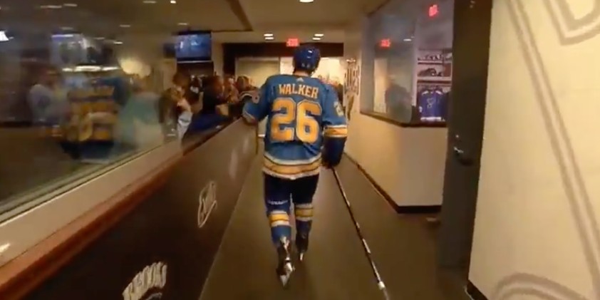 Nathan Walker scores first goal with St Louis Blues, his first in two years