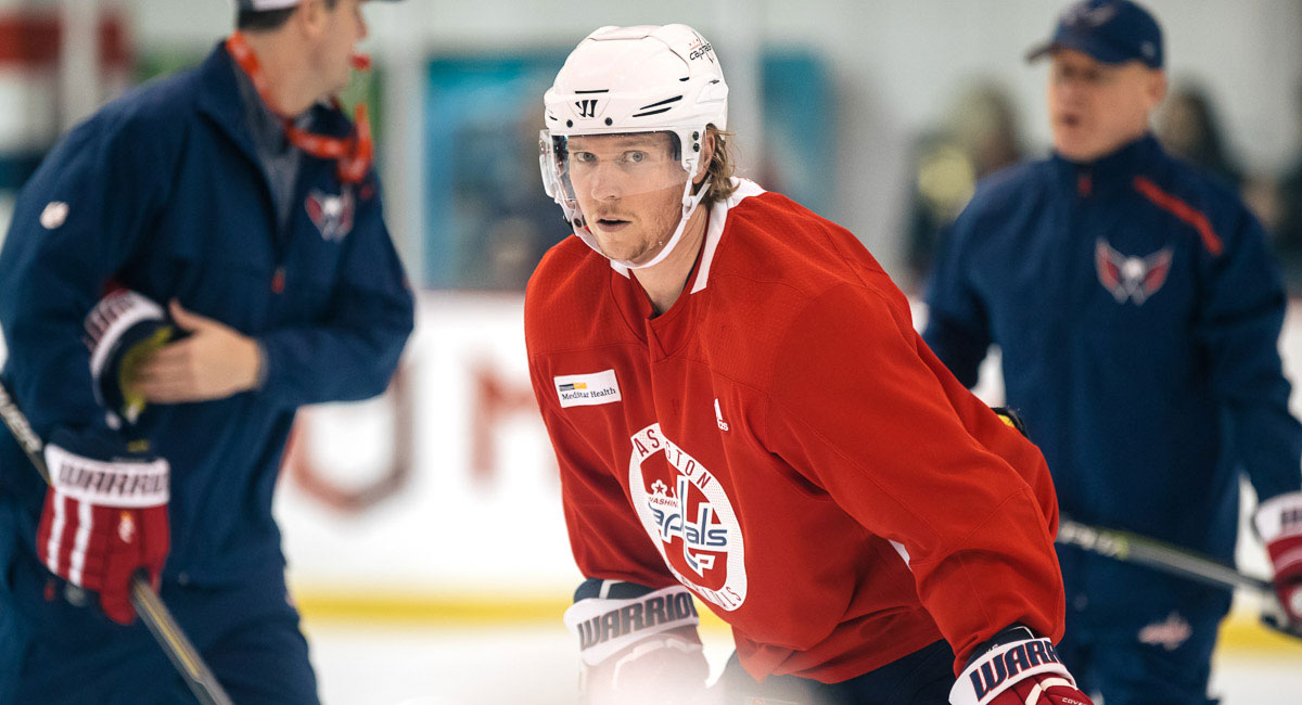 Nicklas Backstrom, after missing eight games, is finally back in the lineup