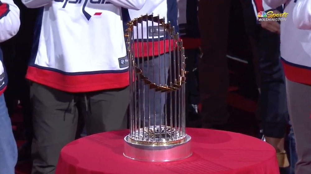 Capitals take team photo with World Series champion Nationals after ...