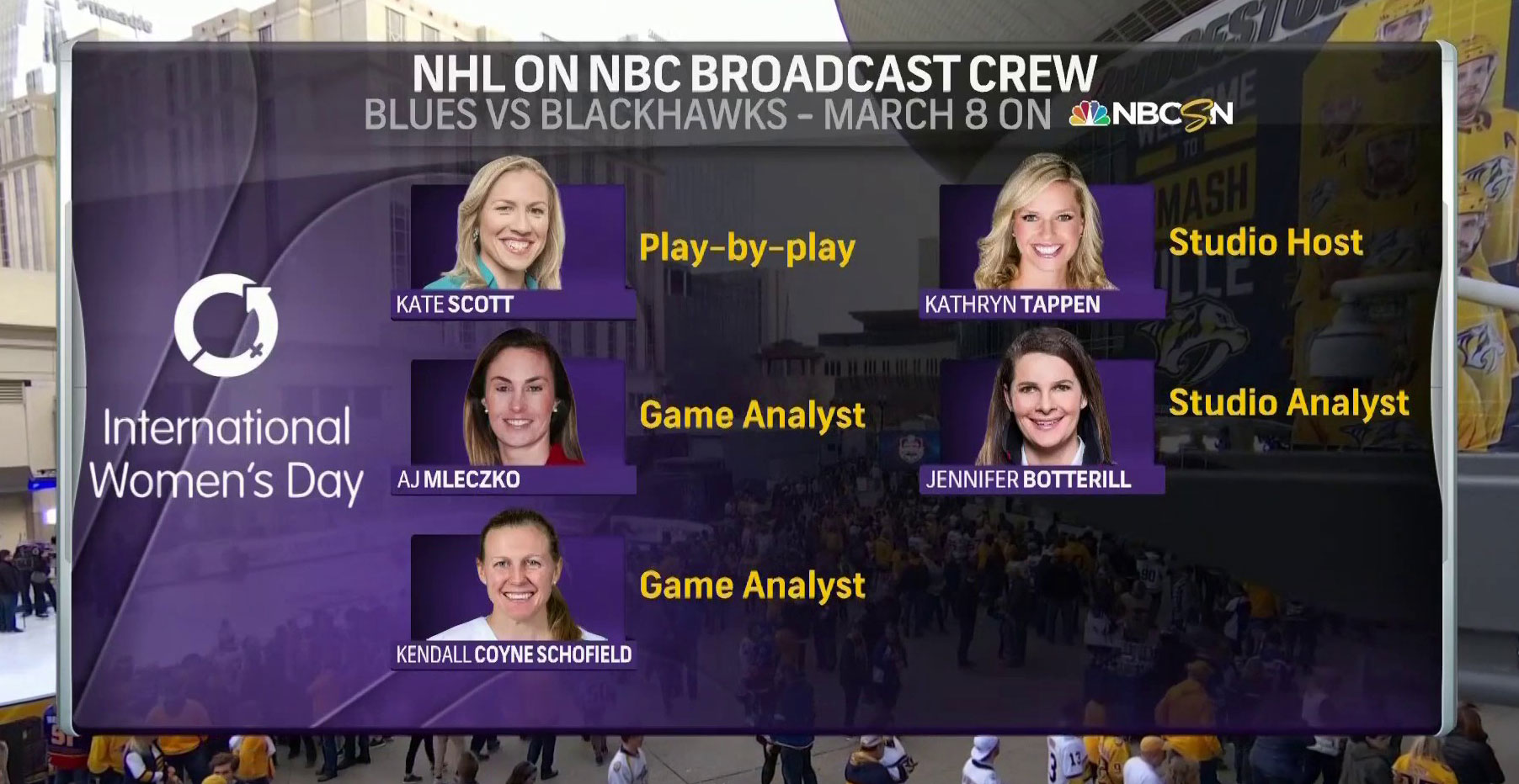 For the first time ever, an all-female crew will broadcast a hockey ...
