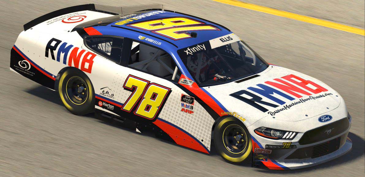 Watch Ryan Ellis race the RMNB e-Car at Talladega during NASCAR’s ...