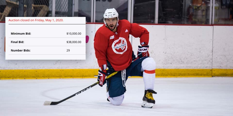 Alex Ovechkin’s private one-timer lesson from his office raises $38,000 ...
