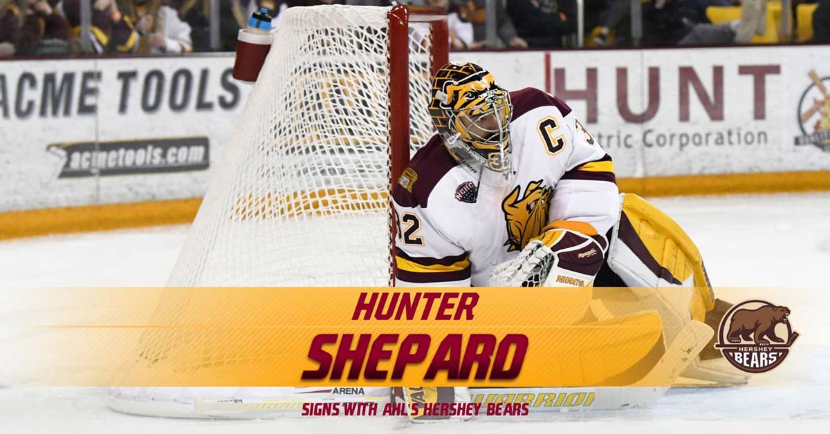 Hershey Bears sign Hunter Shepard, reportedly one of the top remaining ...