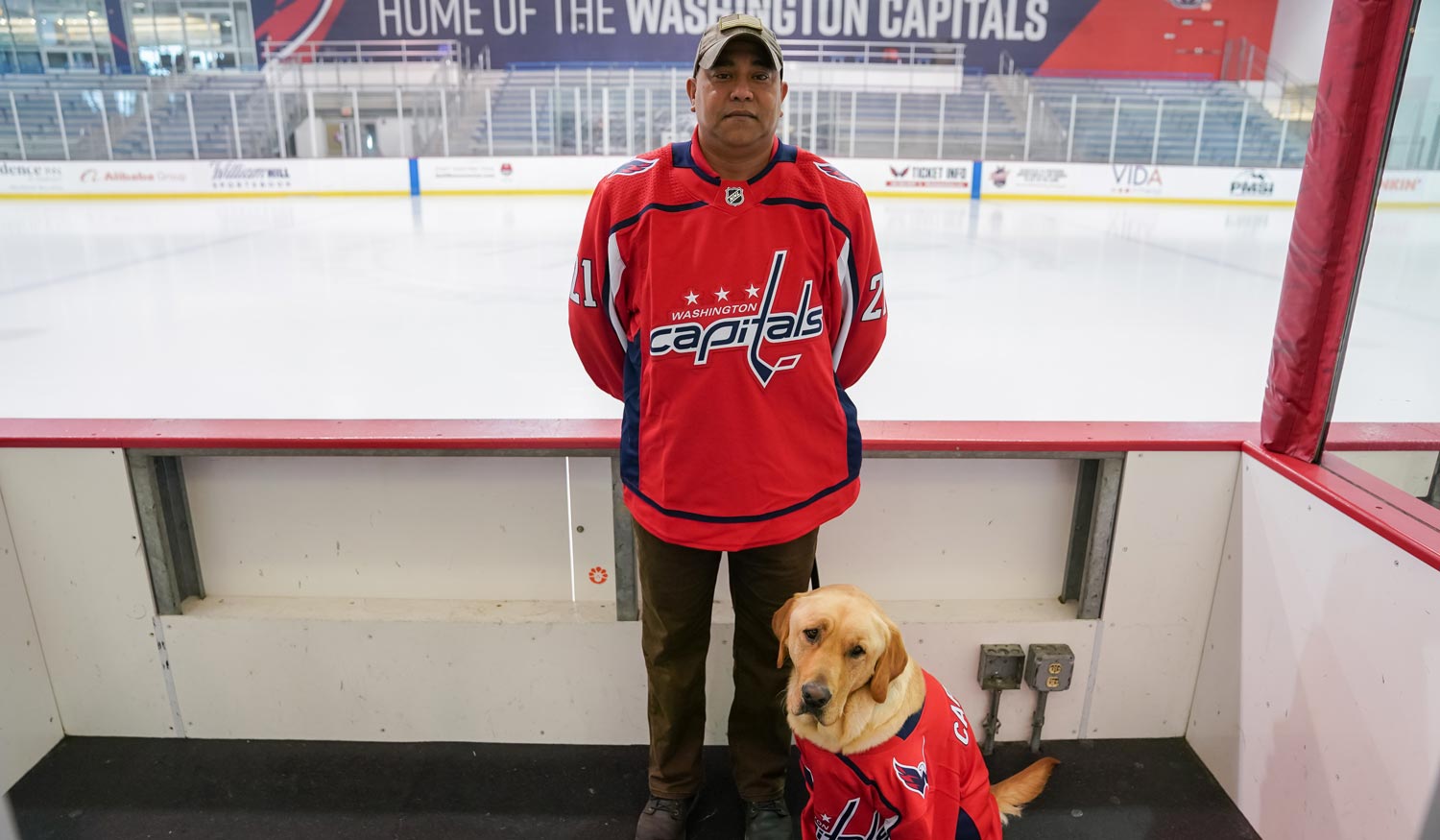 Capitals team dog, Captain, completes training and matched with local ...