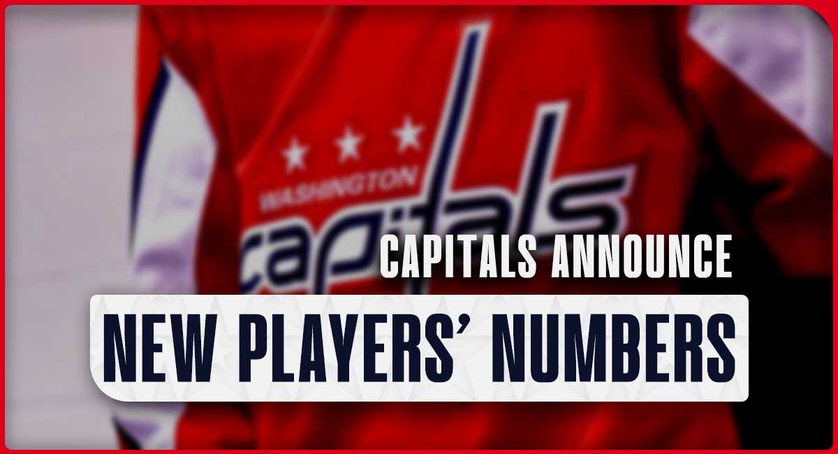 Washington Capitals announce new players’ numbers for 2022-23 season