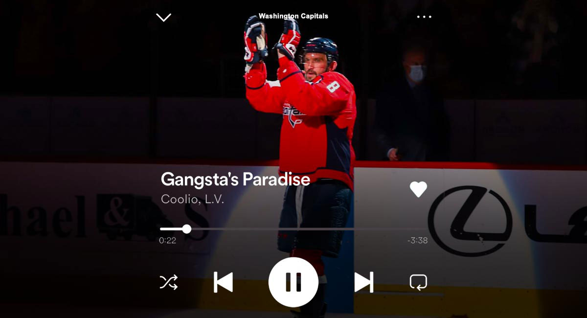 Capitals pay tribute to Coolio after victory against Red Wings