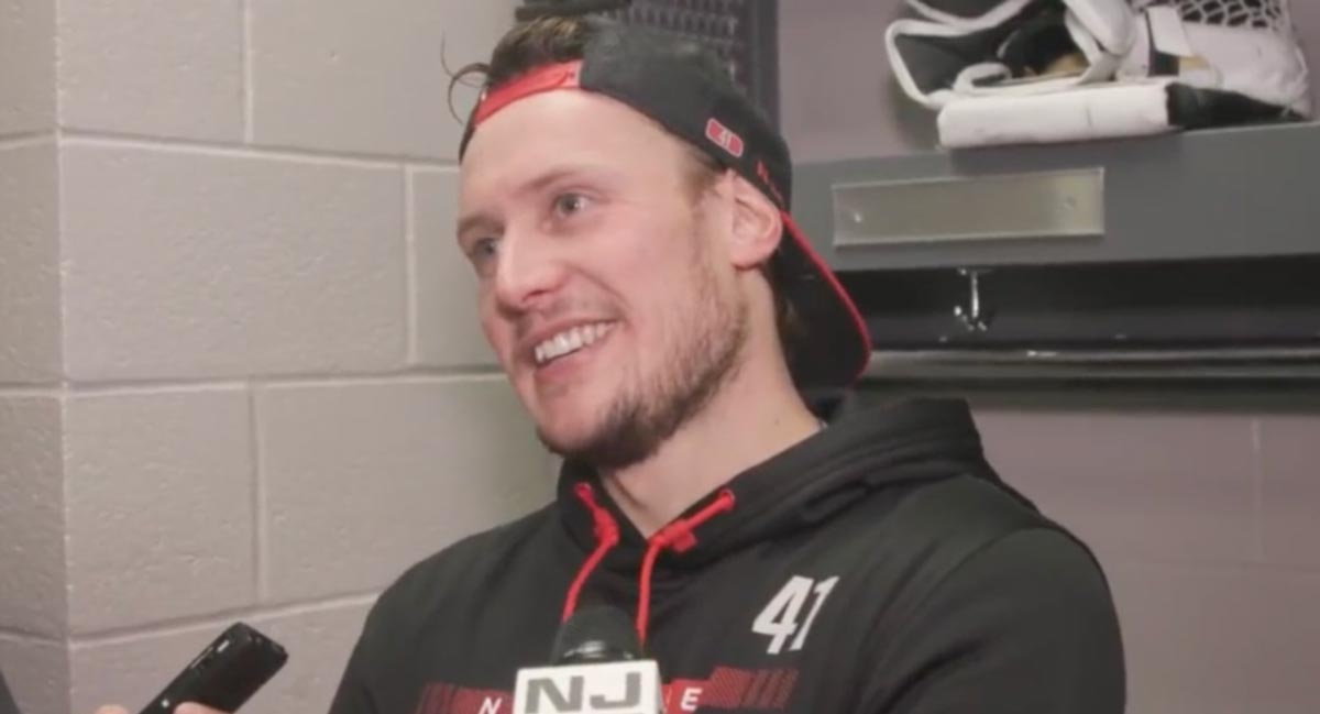 Vitek Vanecek is 7-0-0 during the New Jersey Devils’ long winning ...