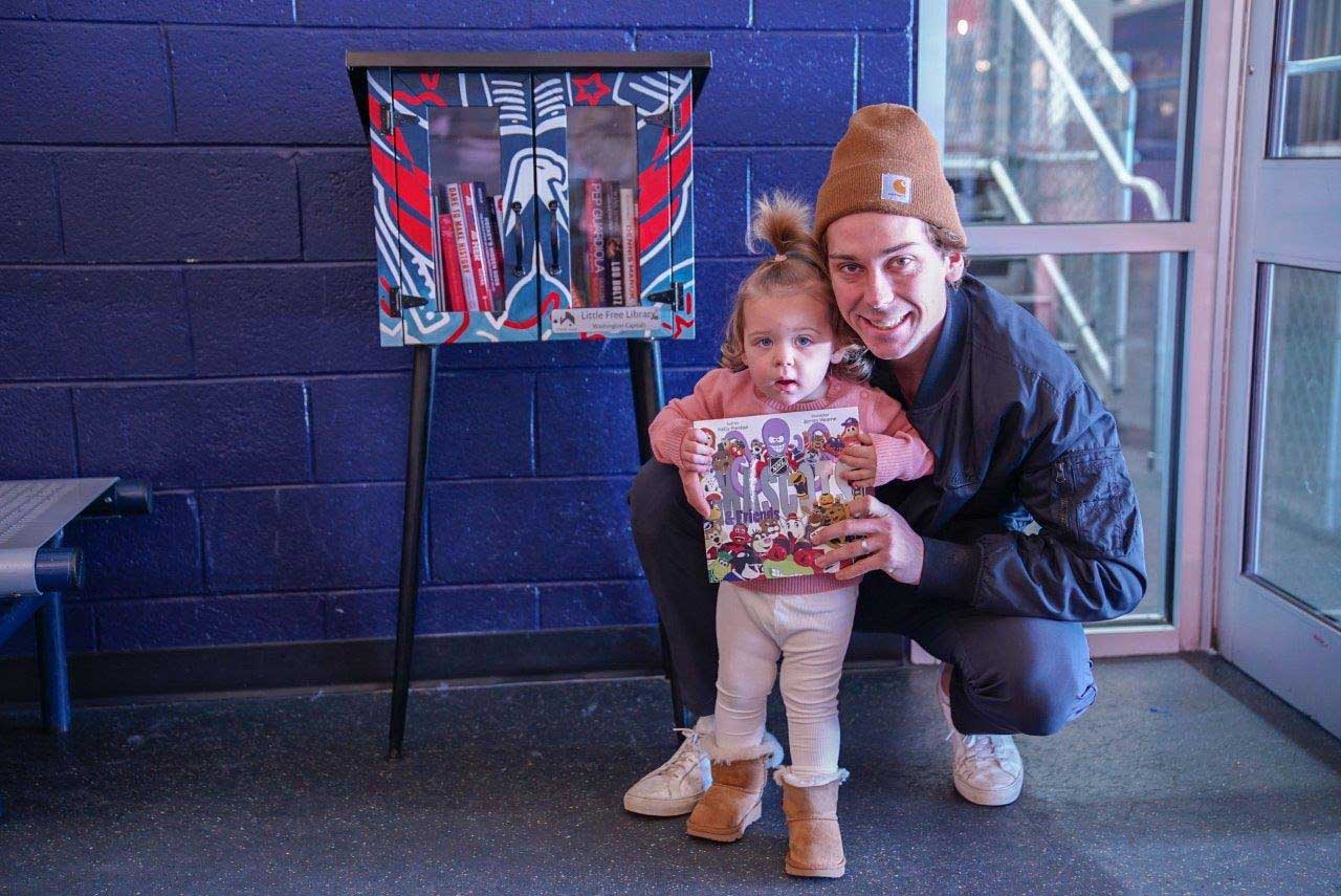 Caps players choose their favorite books for a Little Free Library book ...